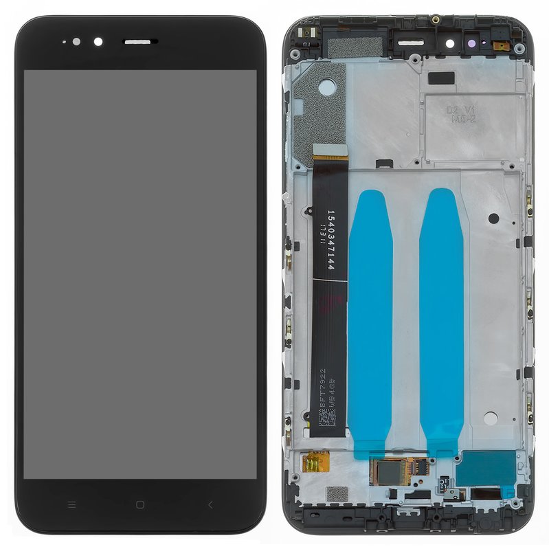Дисплей для Xiaomi Mi 5X, Mi A1, чорний, з рамкою, Original (PRC), MDG2 ...